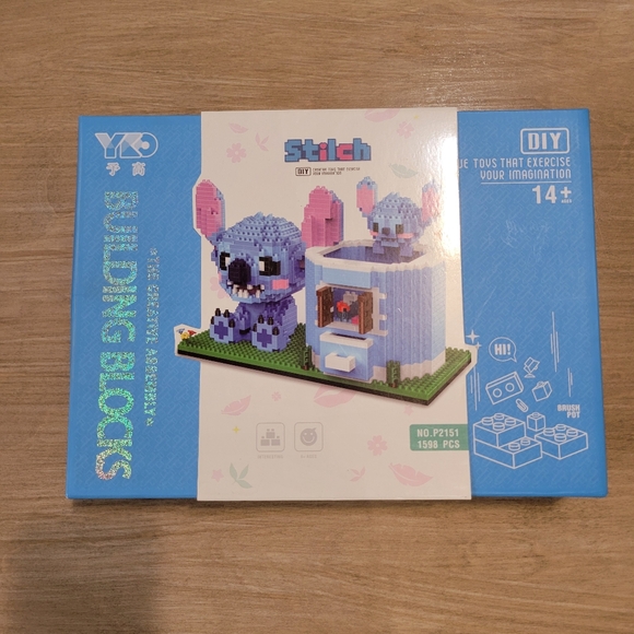 Toys | Nib Stitch Mini Building Blocks Desk Organizer Pen Holder Rare ...